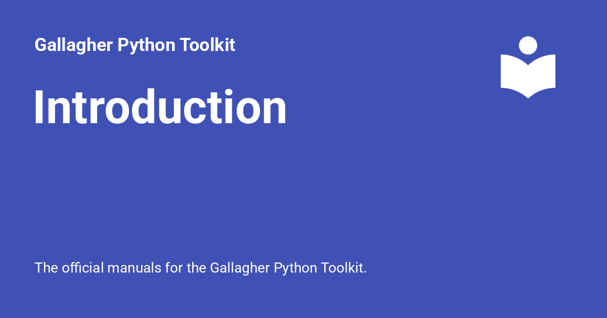 Gallagher Python Toolkit